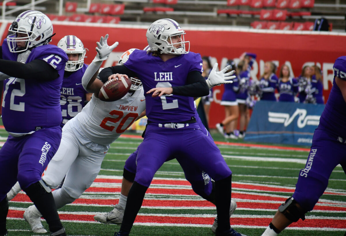 Lehi tops Timpview 29-23 in epic triple OT 5A championship game | News ...